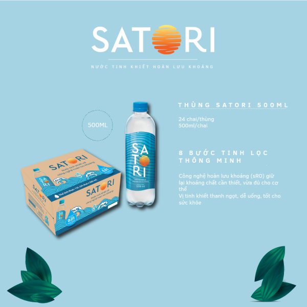 Satori – Trọn từng giọt yêu thương Thùng nước Satori 350ml